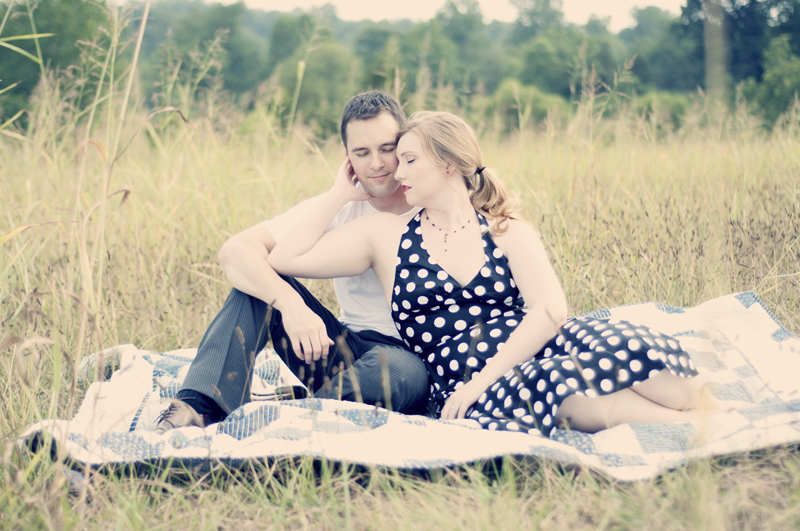 sara and adam, retro-inspired engagement. {virginia vintage-inspired ...